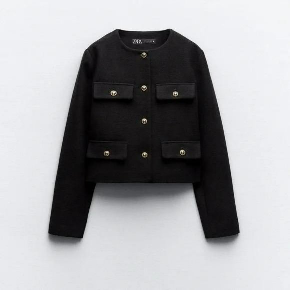 Zara | Jackets & Coats | Zara Cropped Jacket | Poshmark